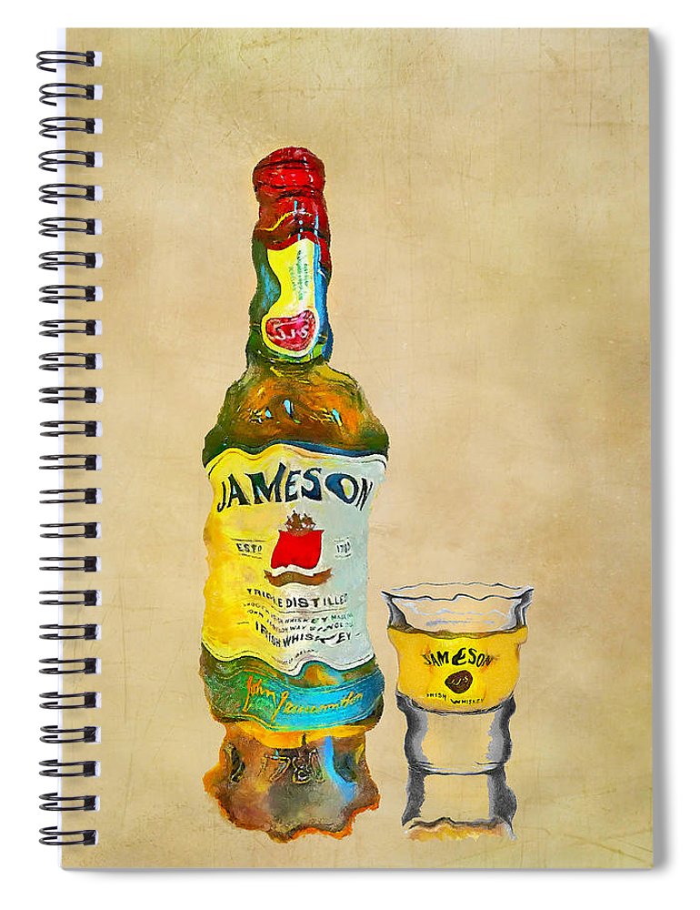 Jameson - Spiral Notebook – Drunk Girl Art